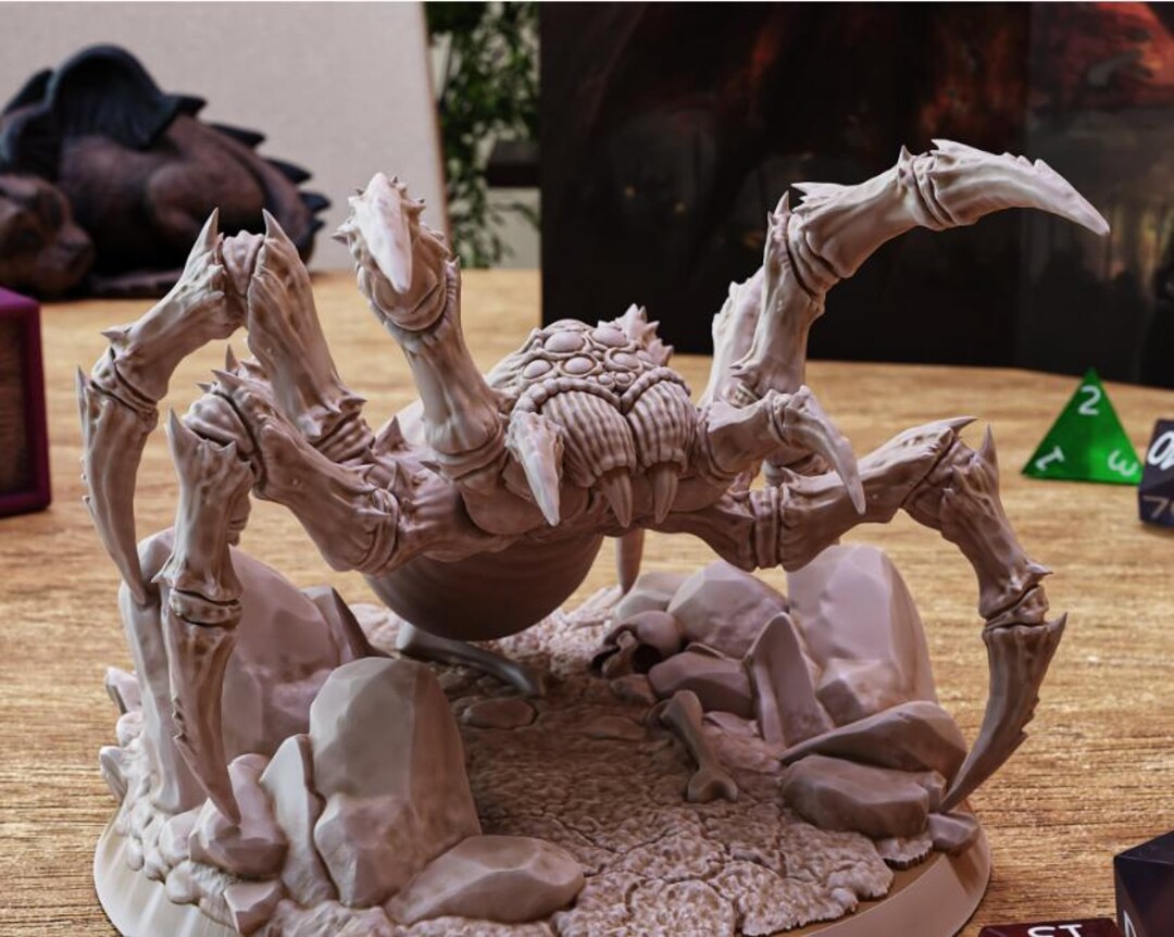 Giant Spider Designed by Dungeon Dog / Model B / Miniature Spider - Etsy