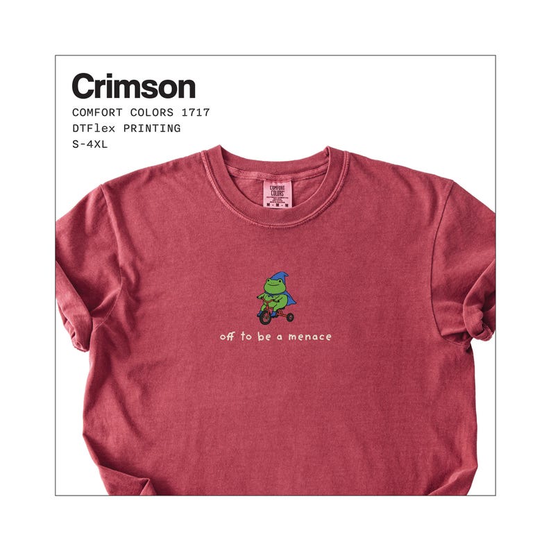 Off to Be a Menace Unhinged Frog Graphic Tee Meme Humor Shirt - Etsy