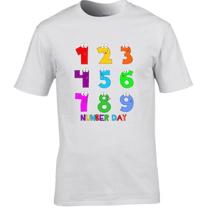 National Numeracy Day Number Day 2024 ,colourful Number Shirt, World ...