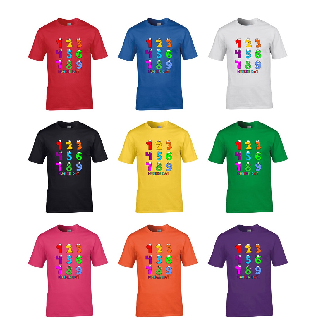 National Numeracy Day Number Day 2024 ,colourful Number Shirt, World ...