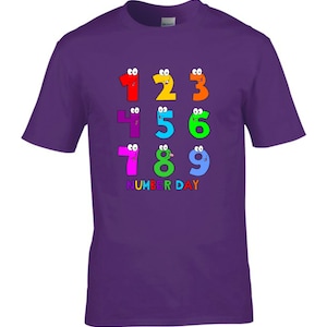 National Numeracy Day Number Day 2024 ,colourful Number Shirt, World ...