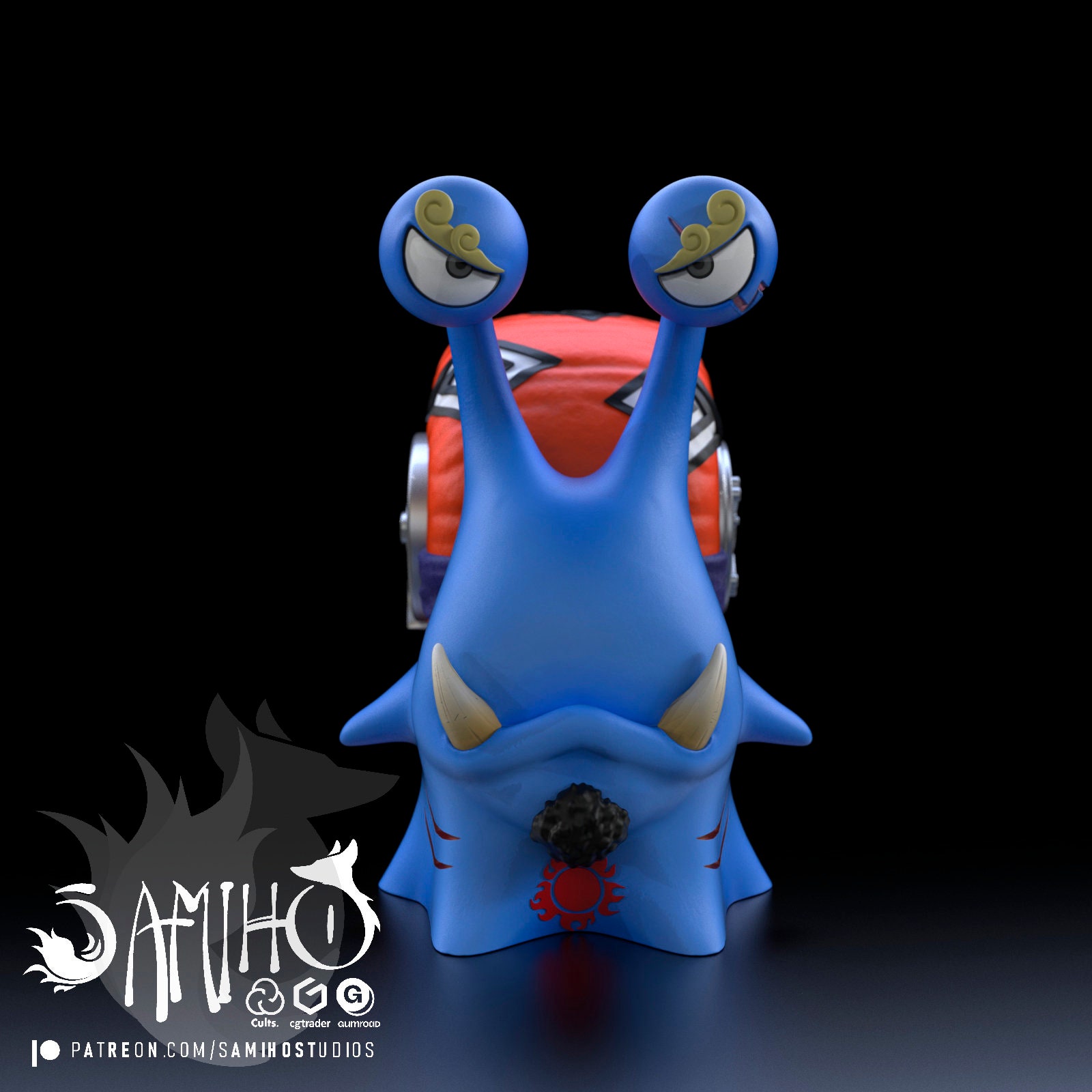Jinbei Den Den Mushi 3d Printed Statue, Miniature Gift Idea, Unpainted ...