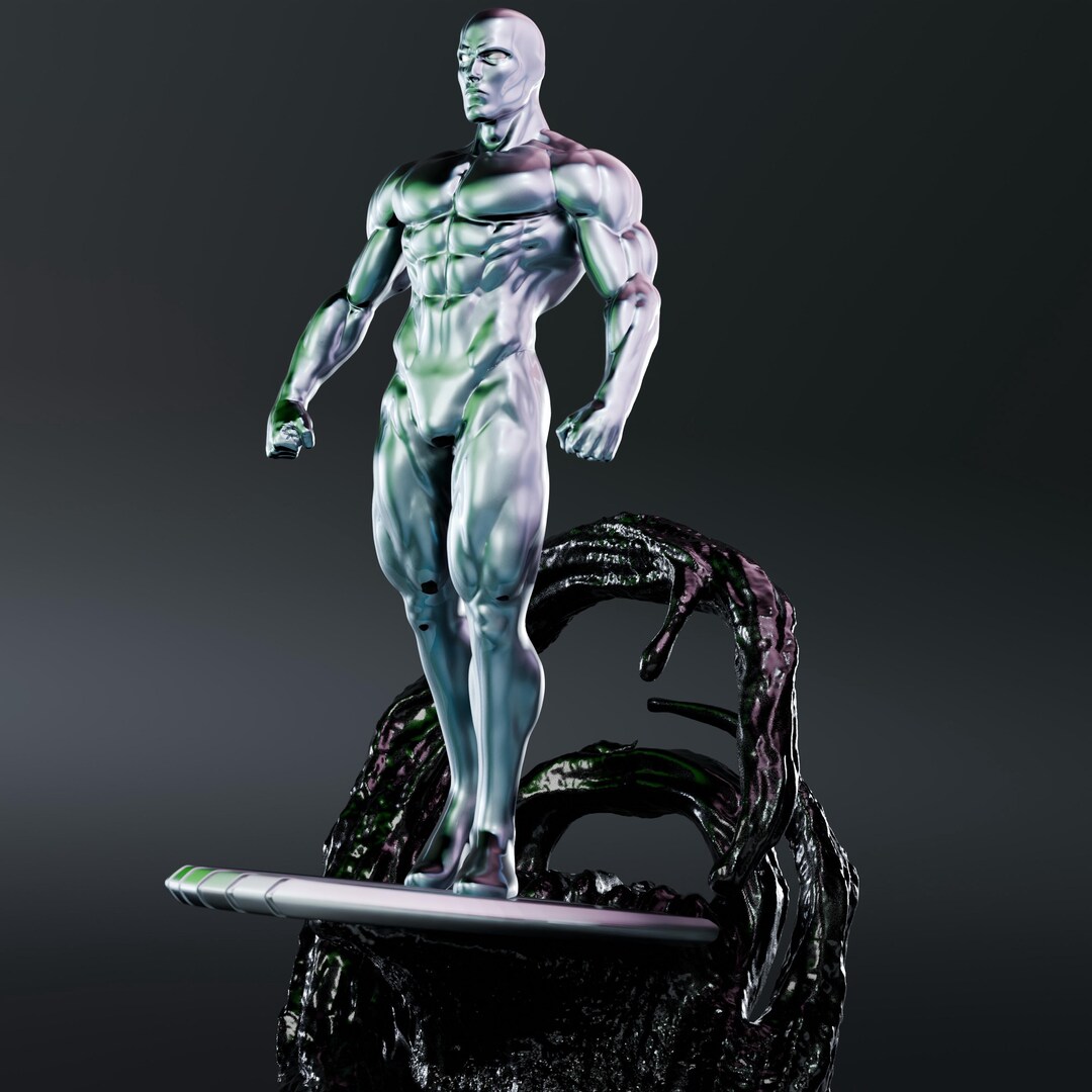 Silver Surfer | Fan Art Resin Figure | Unpainted or Painted | Made to ...