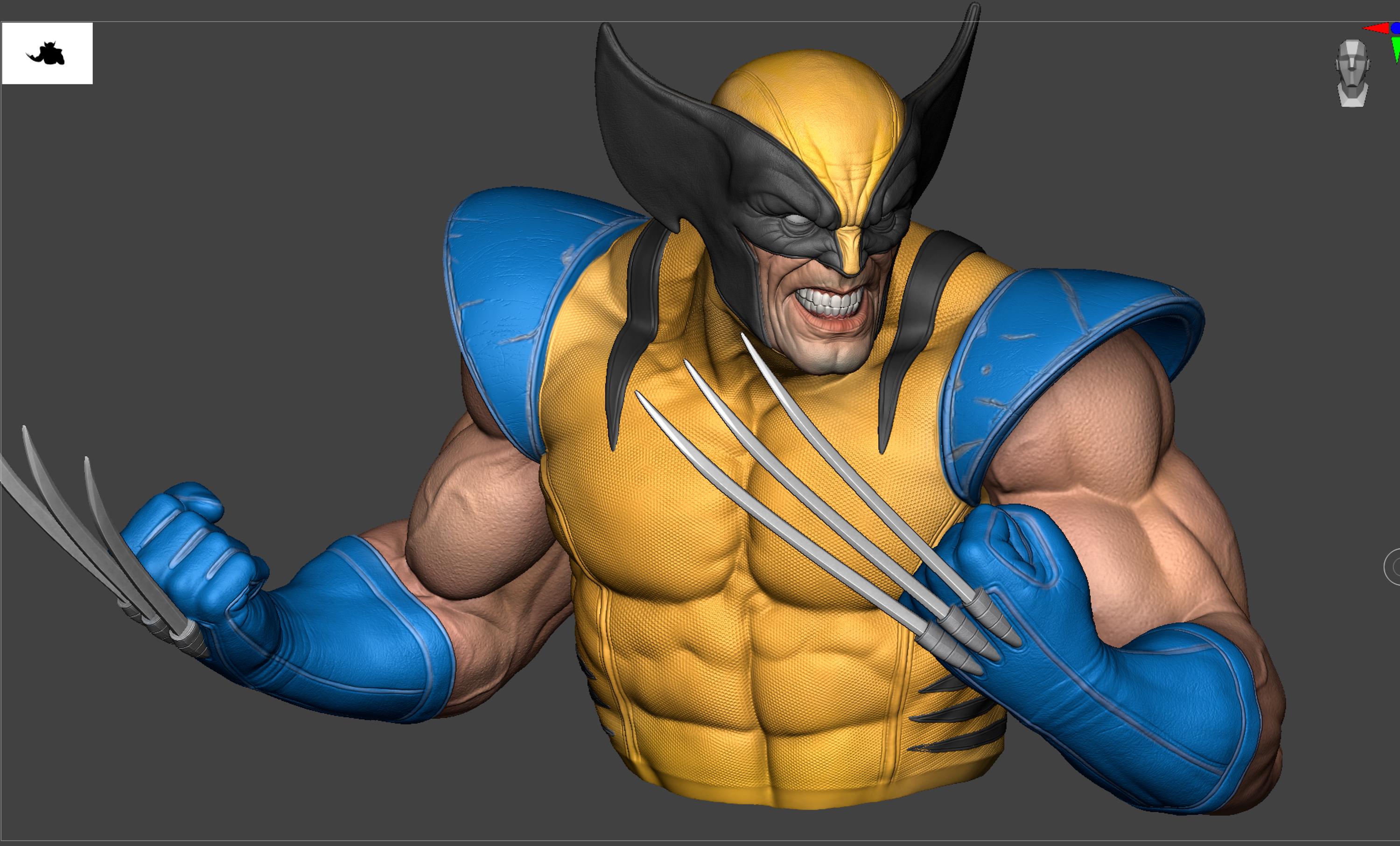 Wolverine Figure (fan-art) | Gift Idea, Unpainted, Collectible | 12k ...