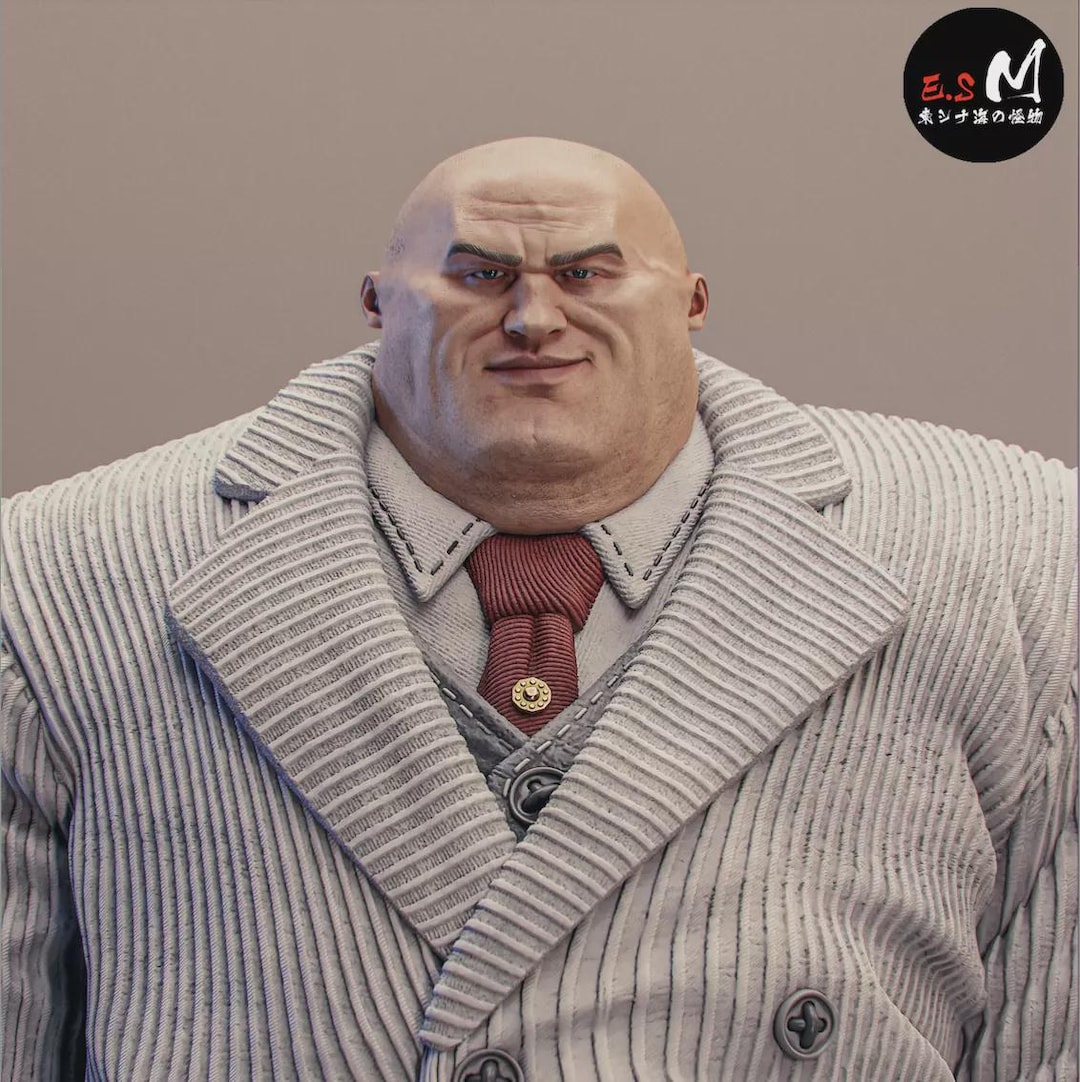 Kingpin Figure | Fan Art Resin Figure | Unpainted or Painted | Made to ...