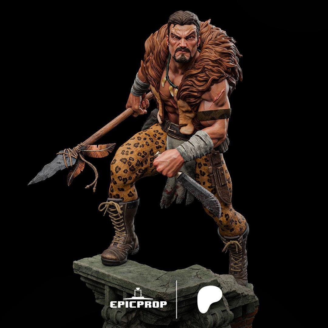 Kraven the Hunter Figure (fan-art) | Gift Idea, Unpainted, Collectible ...