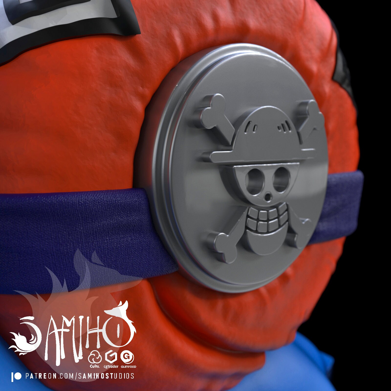 Jinbei Den Den Mushi 3d Printed Statue, Miniature Gift Idea, Unpainted ...