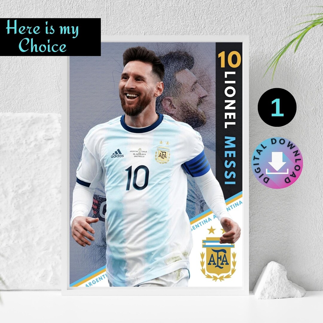 Digital Download Lionel Messi Poster A1/A2/A3/A4 50x70 - Etsy UK