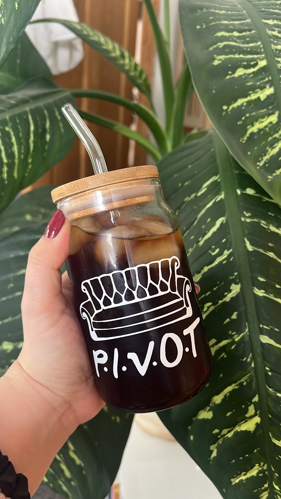Pivot Friends Coffee Glass - Etsy