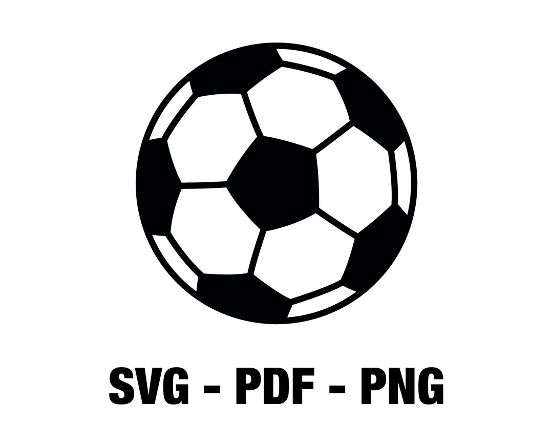 Soccer Ball, Football SVG, PNG, PDF, Download File for Vinyl Decal, Cut ...