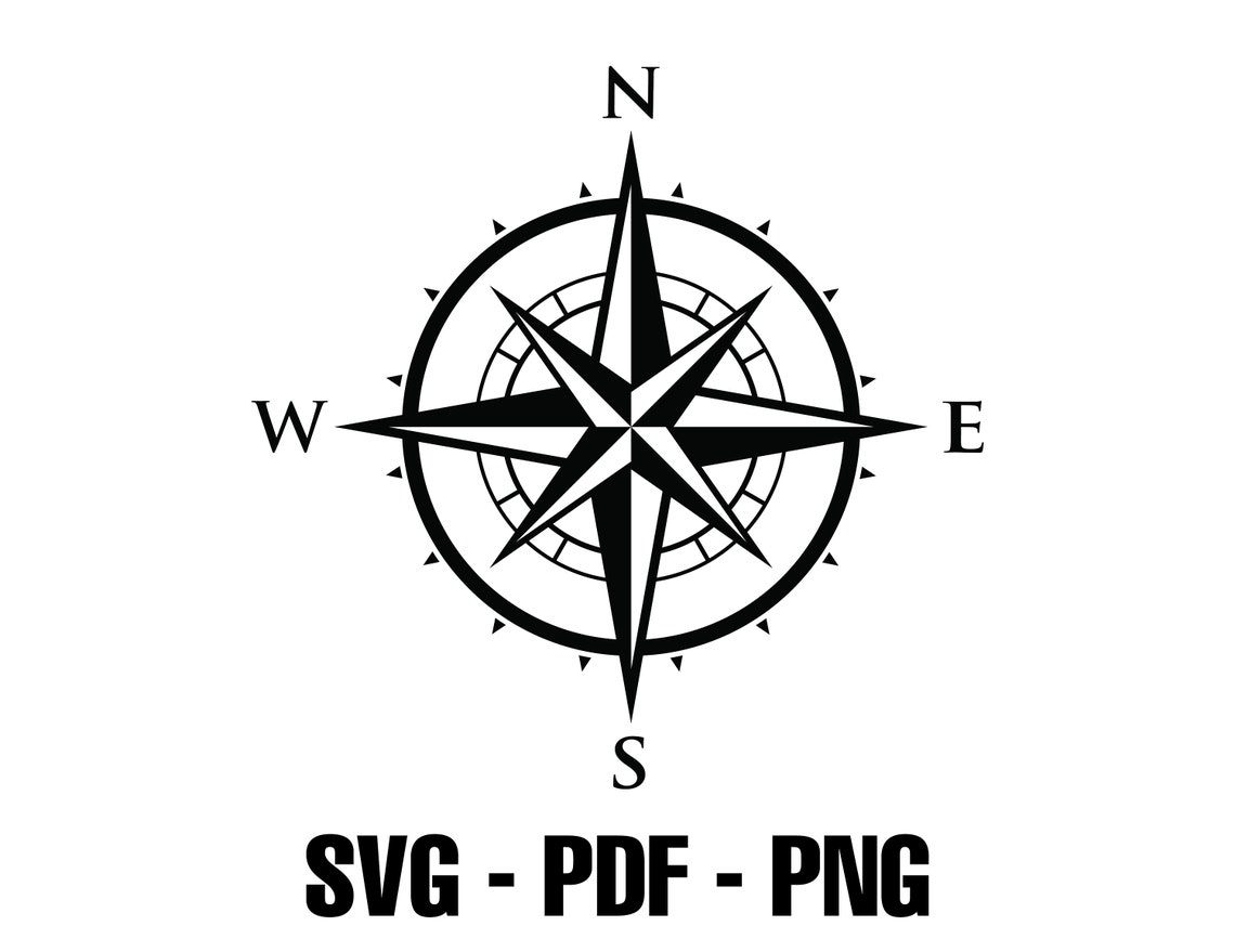 Vw Camper Compass Decal SVG, PNG, PDF, Download File for Vinyl, Cut ...