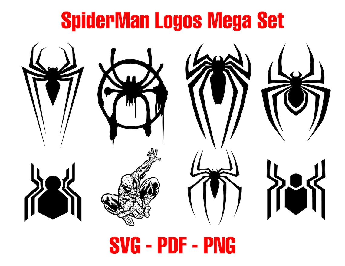 Spiderman Logos, Miles Morales, SVG, PNG, PDF, Download File for Vinyl ...