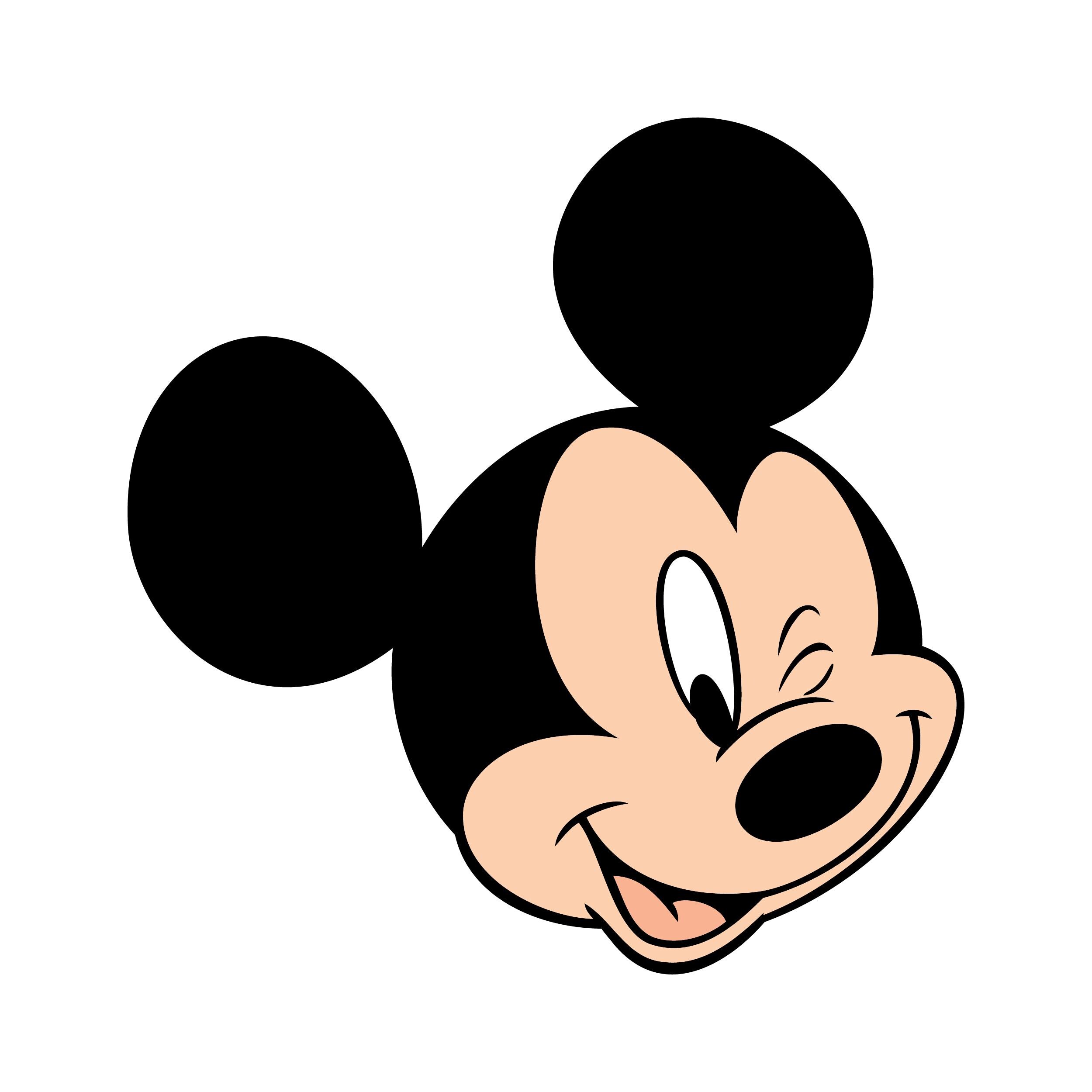 Mickey Mouse Wink SVG, PNG, PDF, Download File for Vinyl Decal, Cut ...