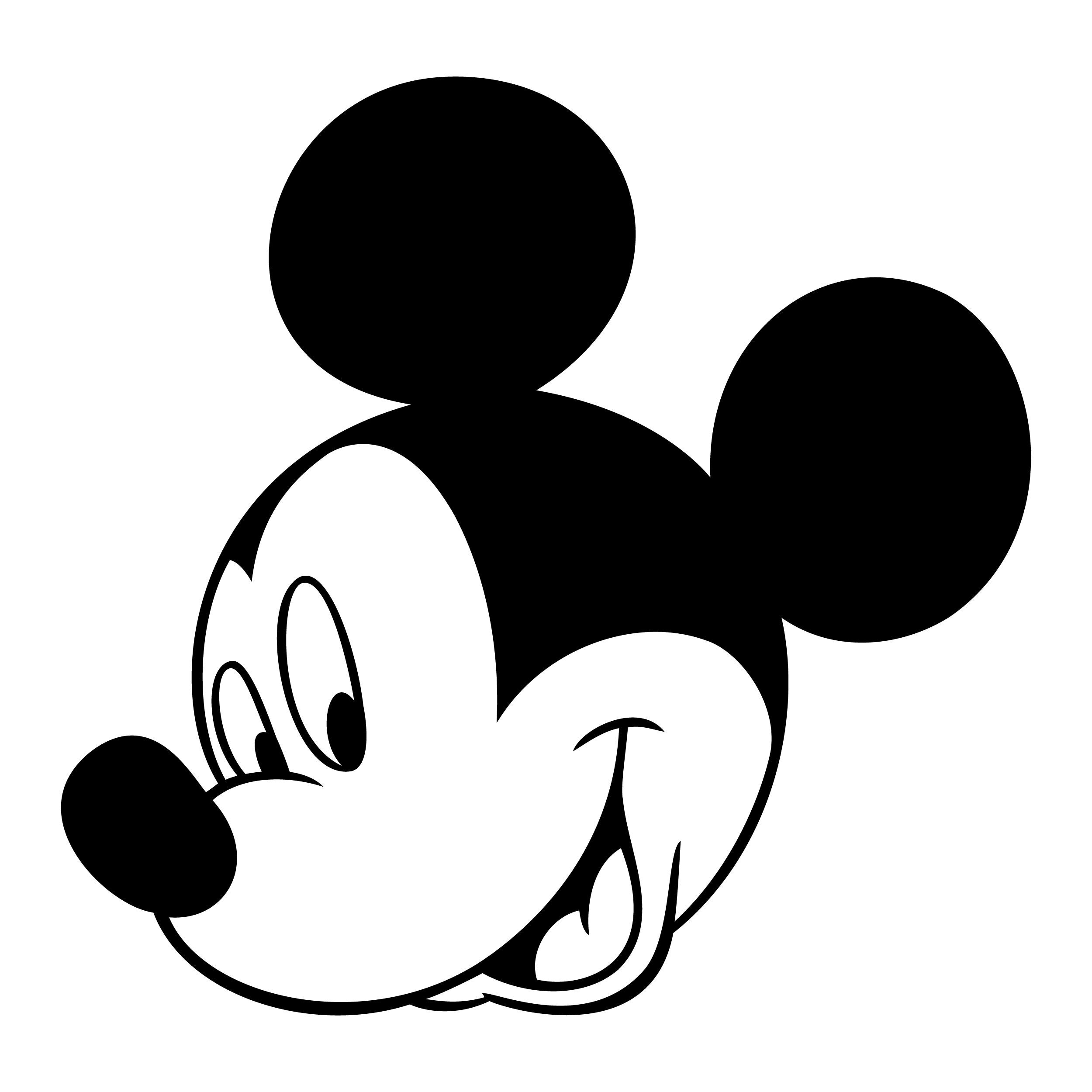 Mickey Mouse Side Smile SVG, PNG, PDF, Download File for Vinyl Decal ...