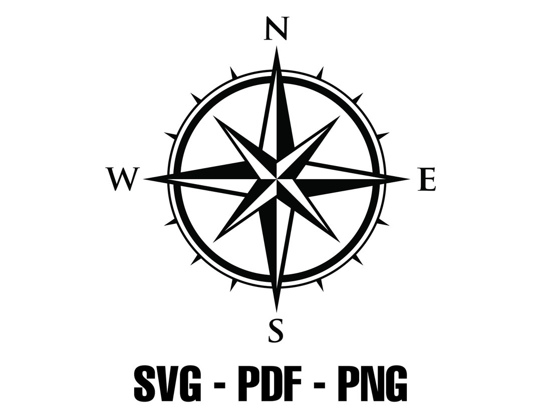 Vw Camper Compass Decal SVG, PNG, PDF, Download File for Vinyl, Cut ...