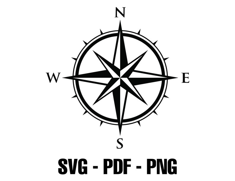 Vw Camper Compass Decal SVG, PNG, PDF, Download File for Vinyl, Cut ...