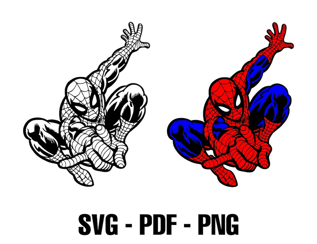 Spiderman SVG, PNG, PDF, Download File for Vinyl Decal, Cut Files ...