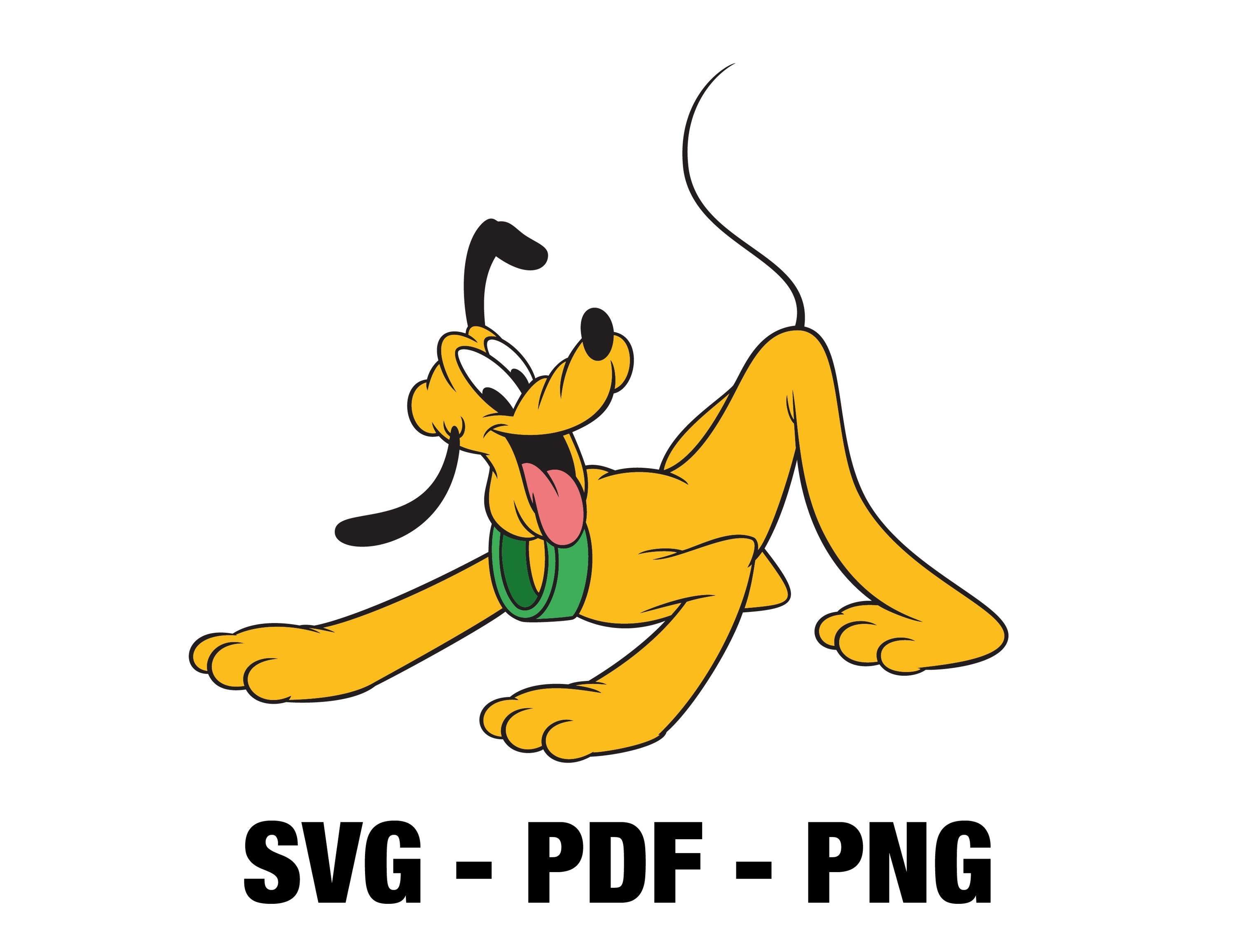 Pluto SVG, PNG, PDF, Download File for Vinyl Decal, Cut Files, Cricut ...