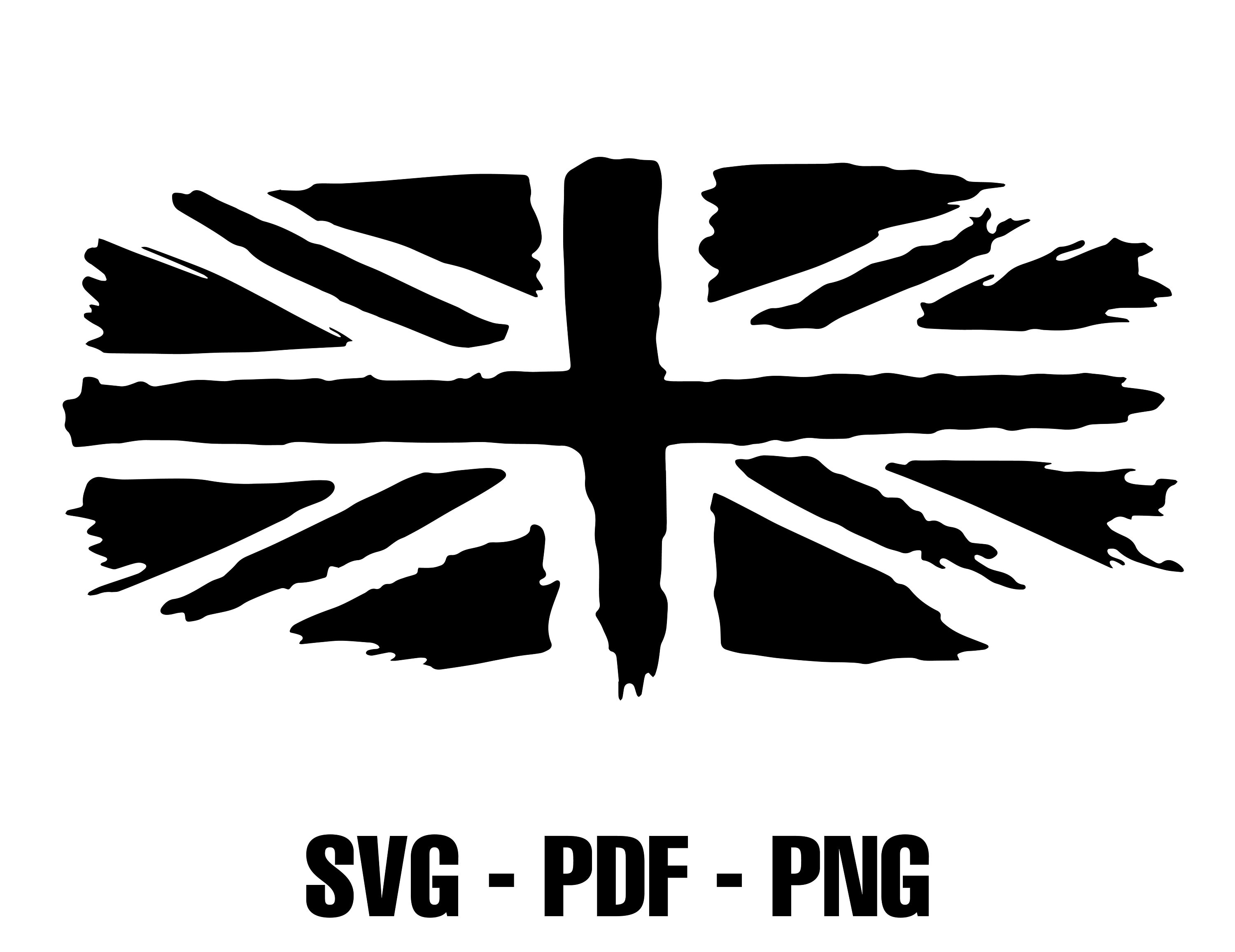 Union Jack Distressed Flag, Camper Van, SVG, PNG, PDF, Download File ...