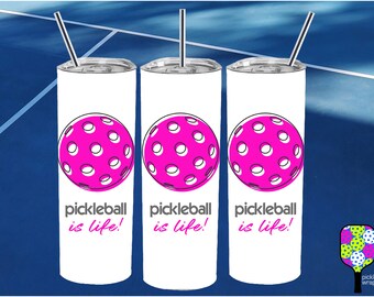 Fun Pickleball Tumbler Wrap Digital Download for Sublimation Pickleball ...