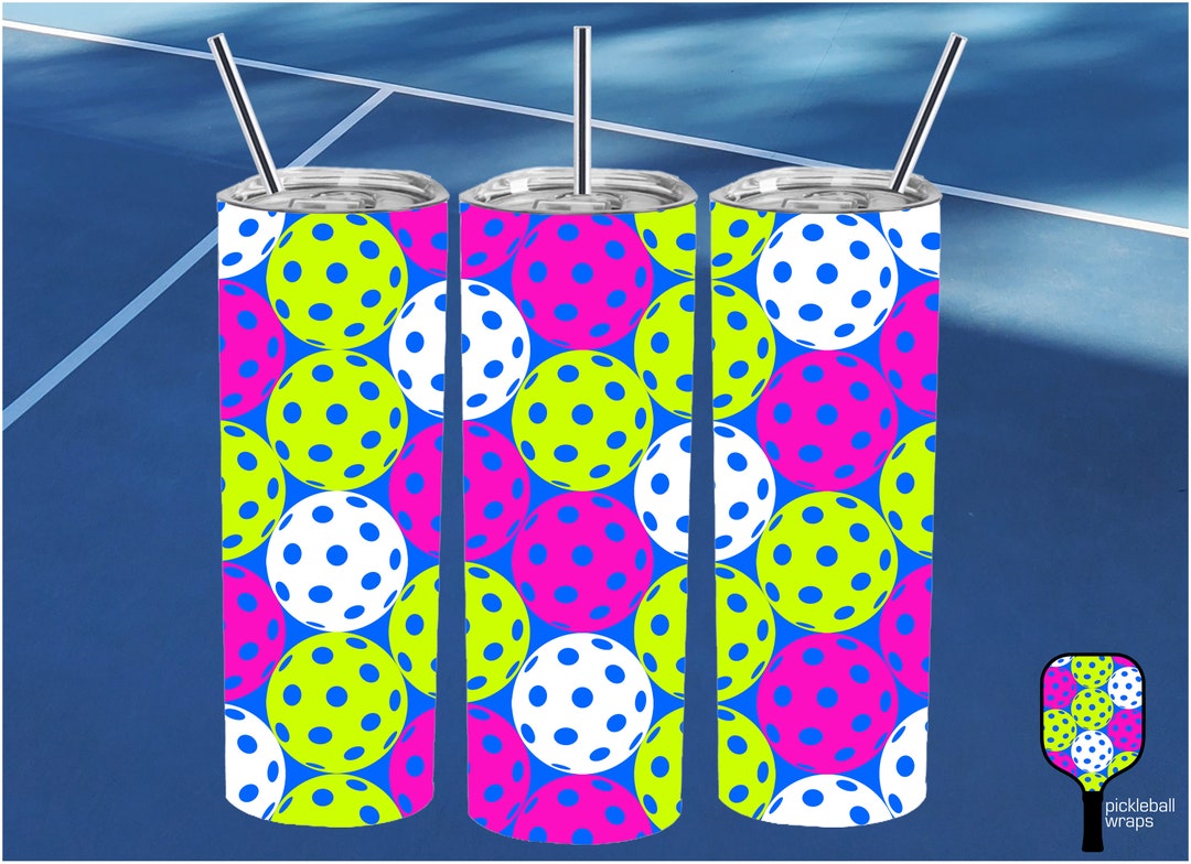 Pickleball Tumbler Wrap Digital Download for Sublimation Pickleball ...