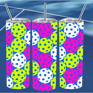 Pickleball Tumbler Wrap Digital Download for Sublimation Pickleball ...