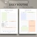 Daily Routine Template, Morning Checklist, Evening Routine, Custom ...