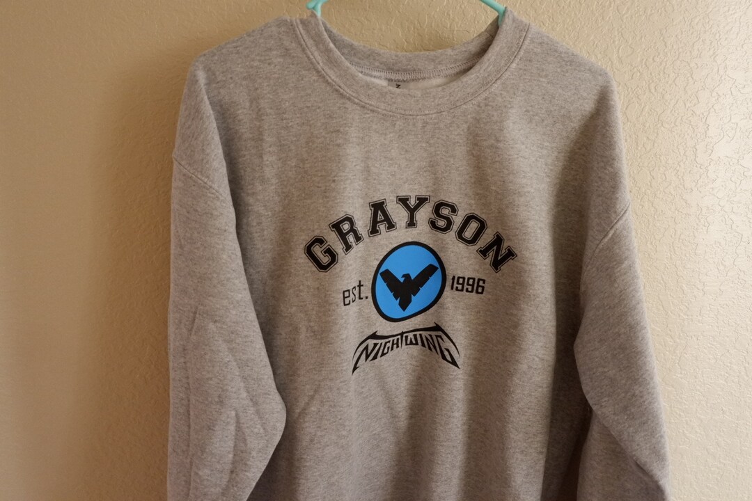 Grayson/nightwing Crew Neck Sweater - Etsy