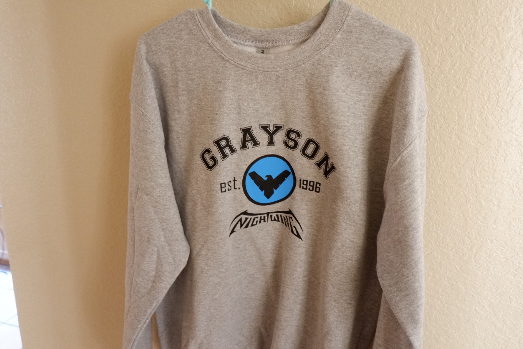Grayson/nightwing Crew Neck Sweater - Etsy