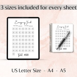 500 Dollar Mini Emergency Fund Savings Challenge Printable, Savings ...