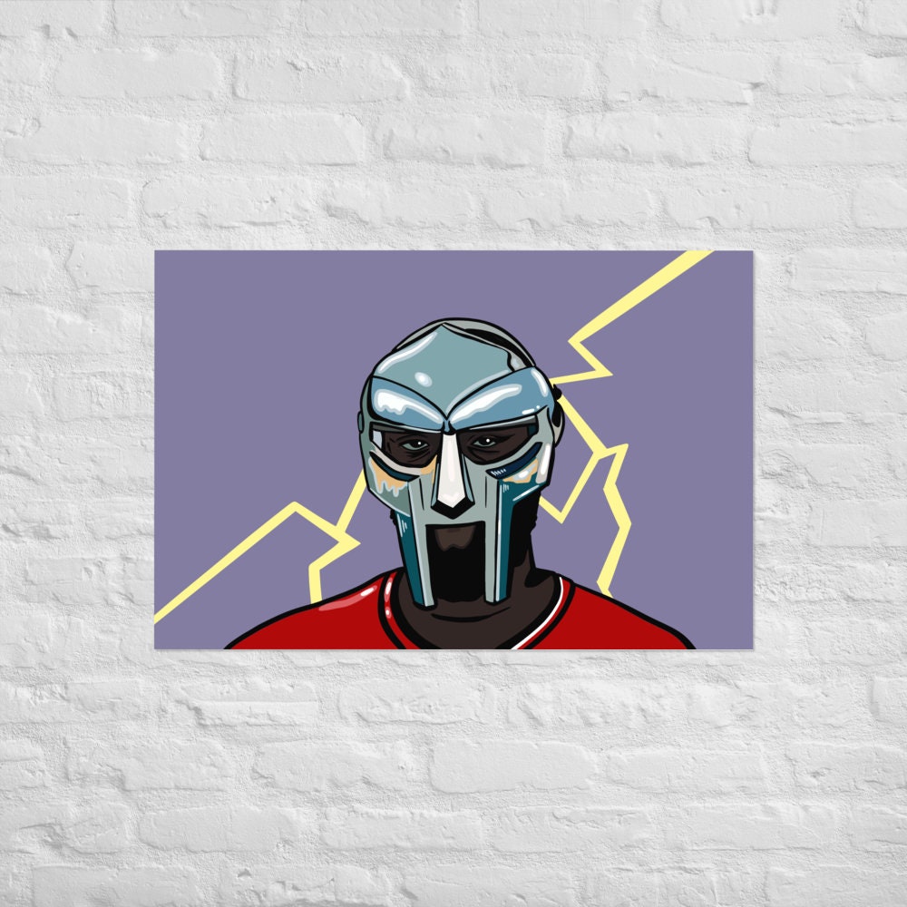 MF Doom Poster, Mf Doom Art, Mf Doom Wall Graphics, Mf Doom Aesthetic ...