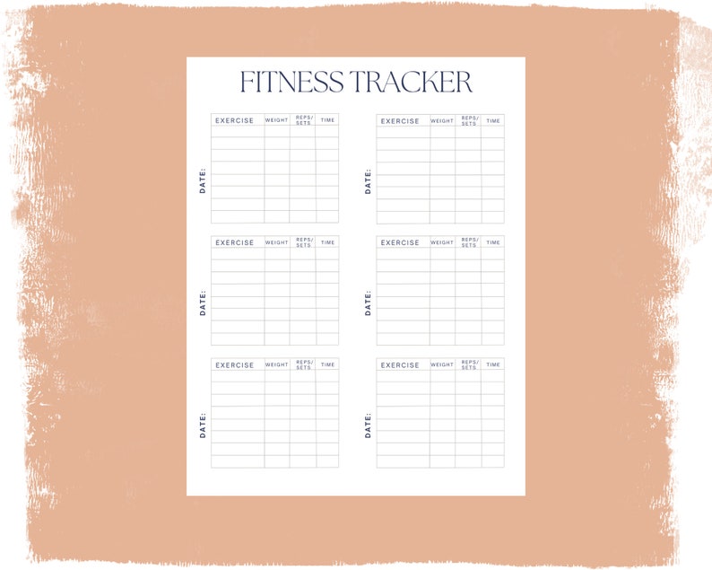Printable Fitness Planner | Fitness Tracker | Workout Tracker | Weight ...