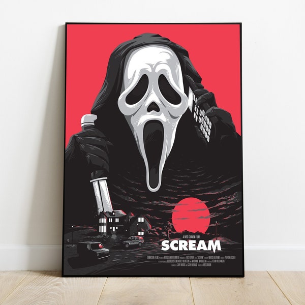 Scream Horror Ghostface Movie Poster - Etsy