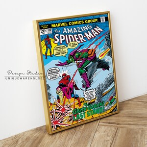 Spiderman Vintage Poster Set of 6 Poster Green Goblin Poster Spiderman ...