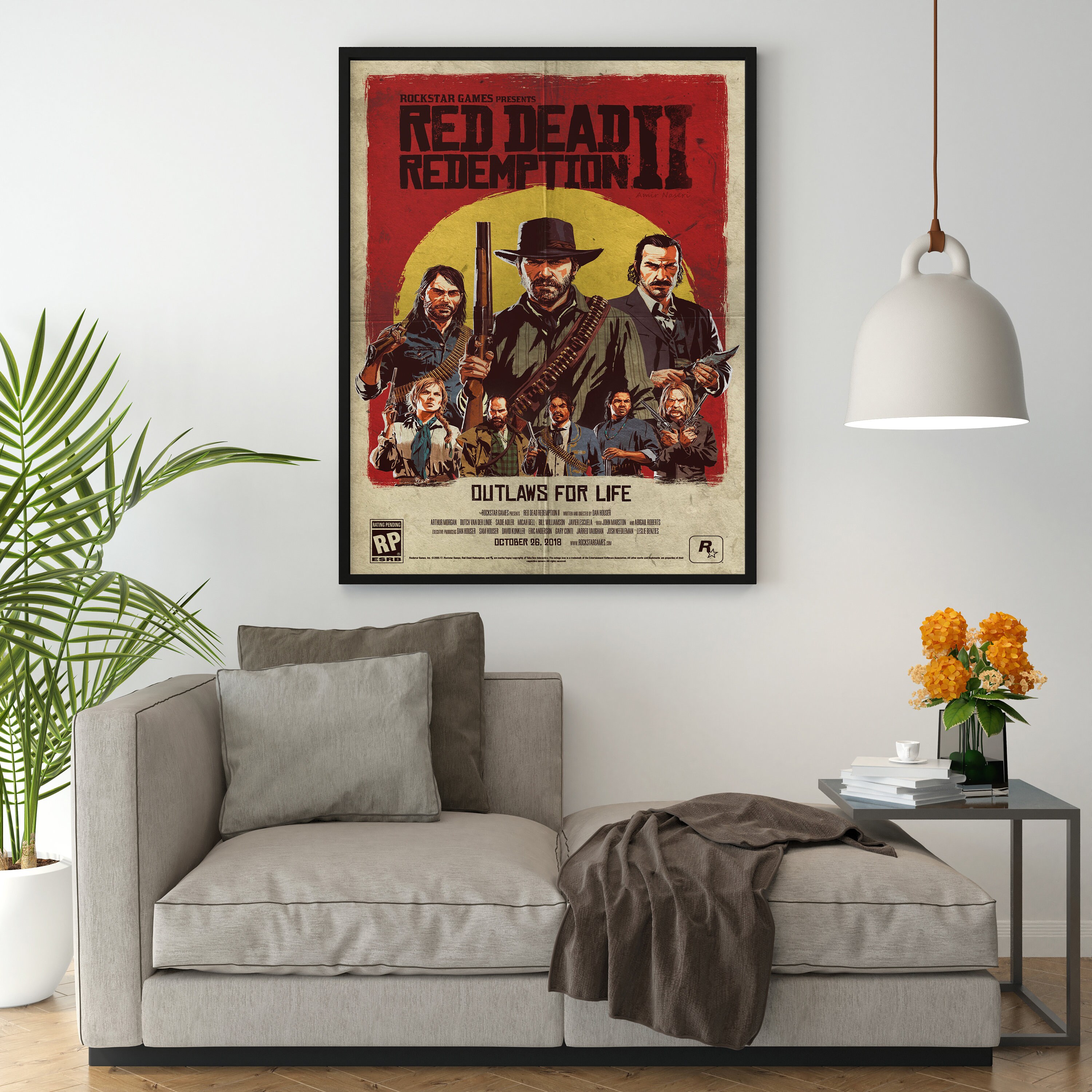 Red Dead Redemption Poster | Rdr Poster | Rdr 2 Poster | Red Dead ...