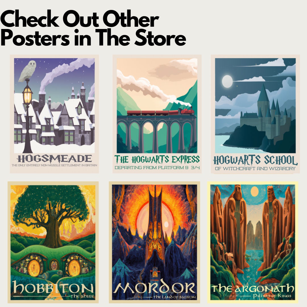 Harry Potter - Hogsmeade - École De Poudlard Poster