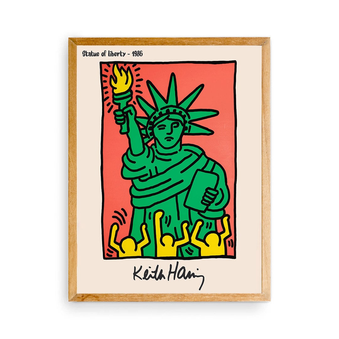 Keith Haring Poster Keith Haring Famous Art Print Minimalist Poster Pop ...