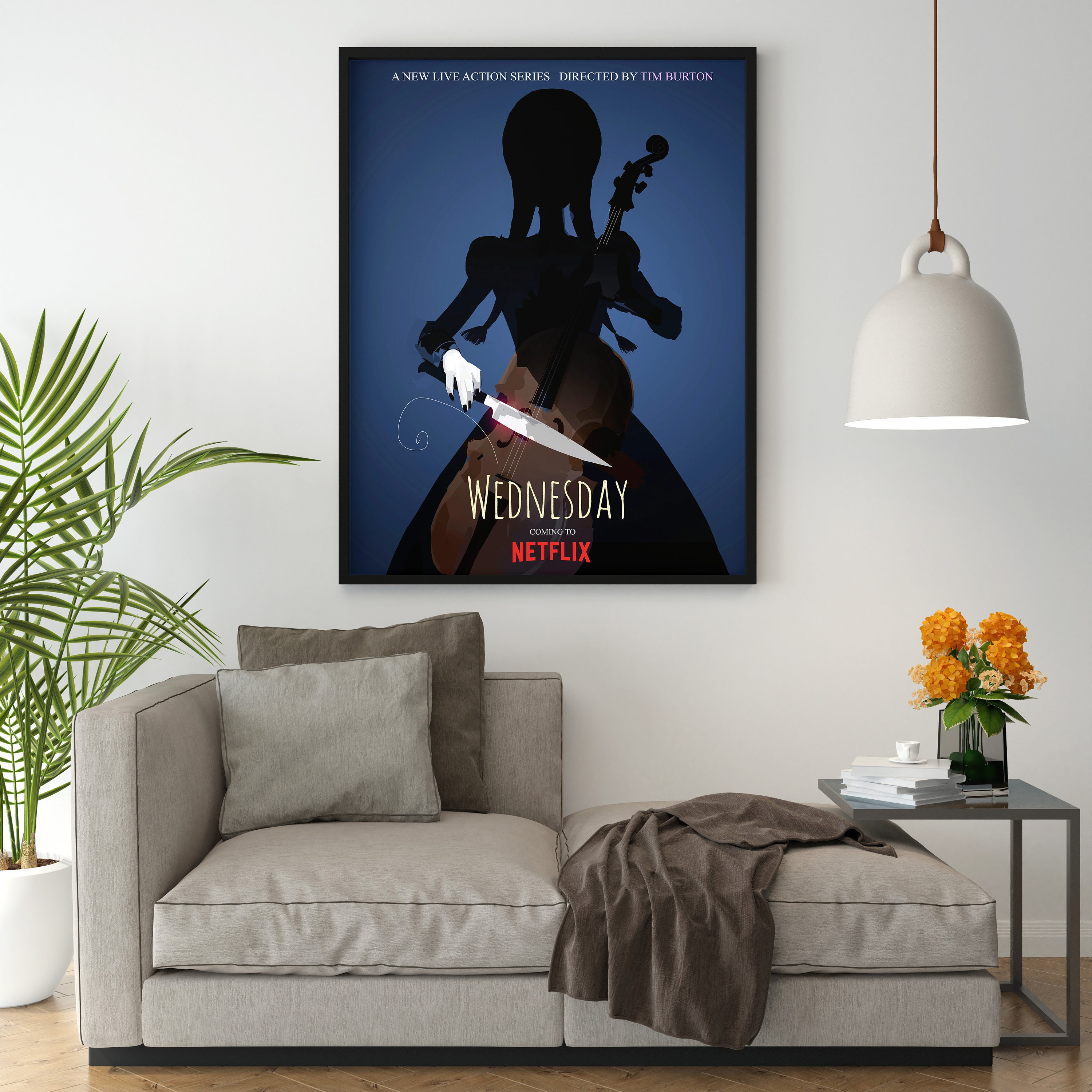 Wednesday Addams Poster | Netflix Wednesday Poster | Horor Poster