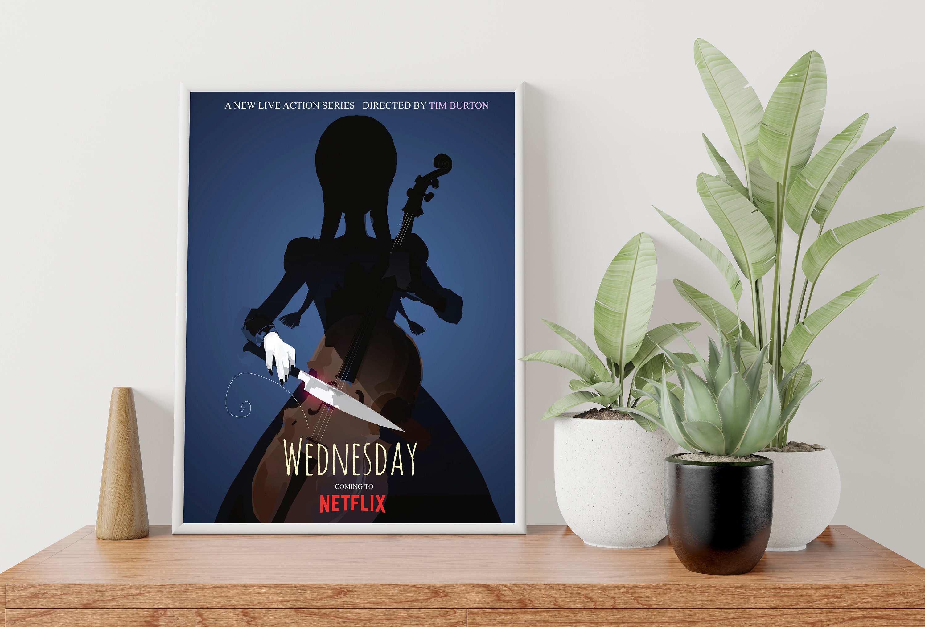 Wednesday Addams Poster | Netflix Wednesday Poster | Horor Poster