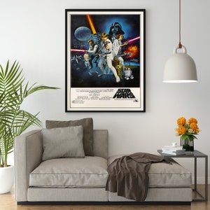 Star Wars Vintage Poster Movie Poster Premium Poster Endor Poster Star Wars Modern Art Travel ...