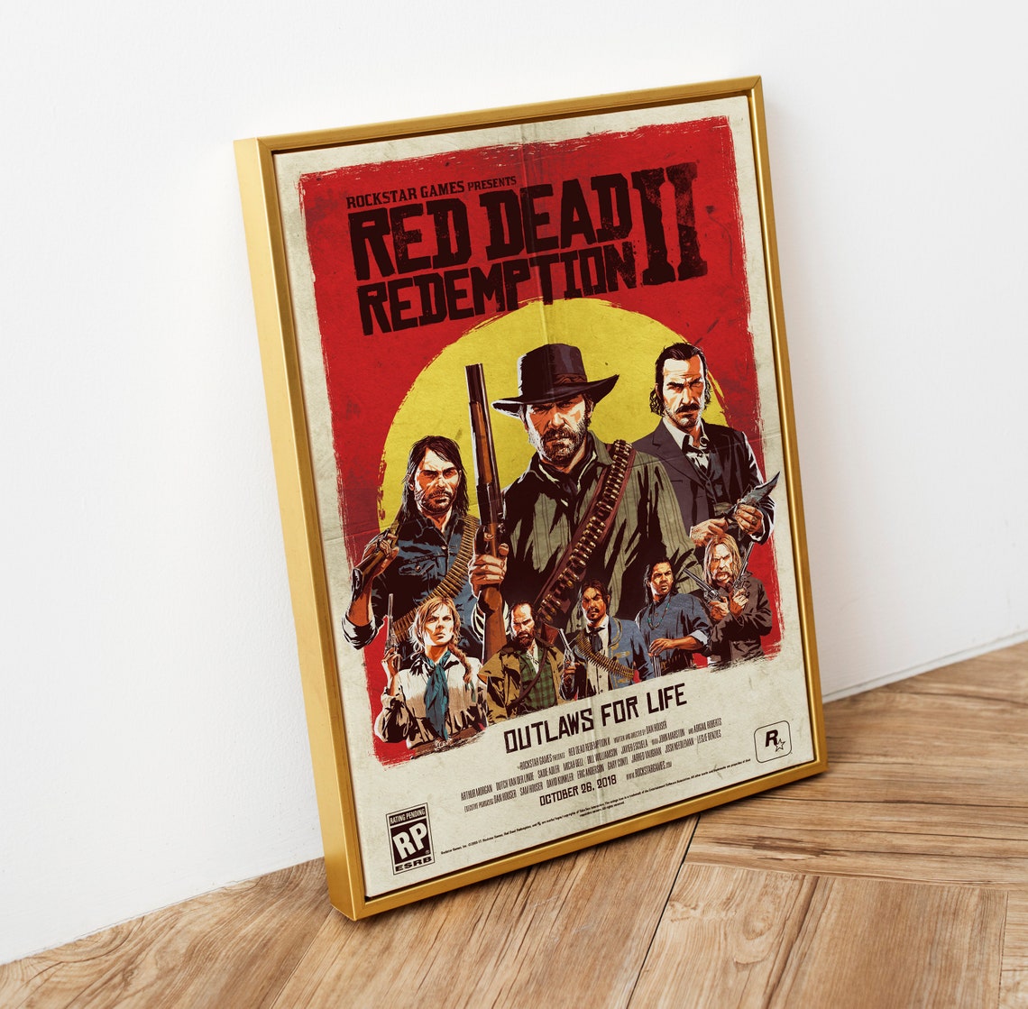 Red Dead Redemption Poster Rdr Poster Rdr 2 Poster Red - Etsy