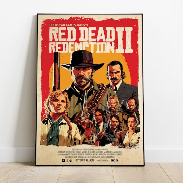 Red Dead Redemption 2 Poster - Etsy