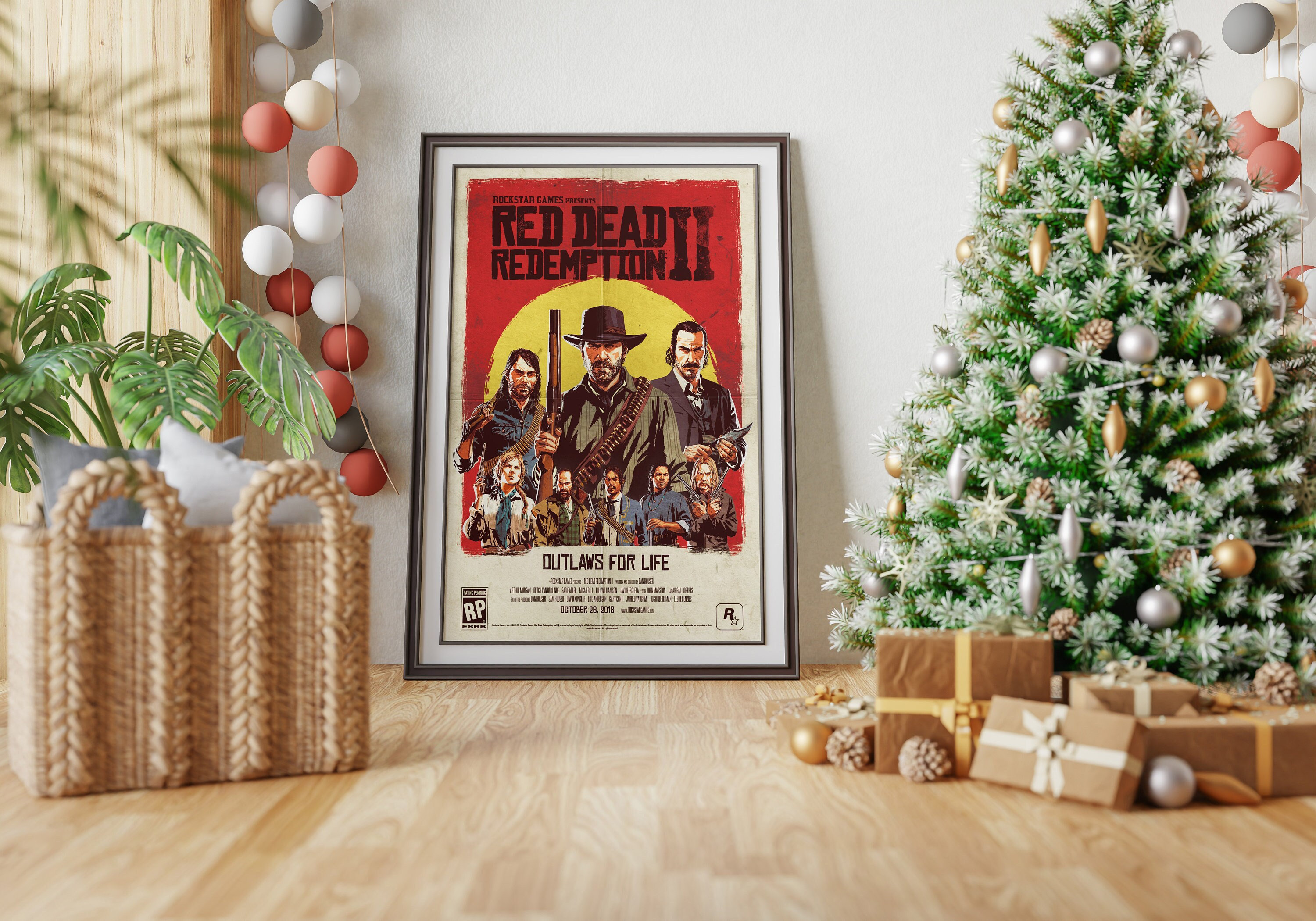 Red Dead Redemption Poster Rdr Poster Rdr 2 Poster Red - Etsy