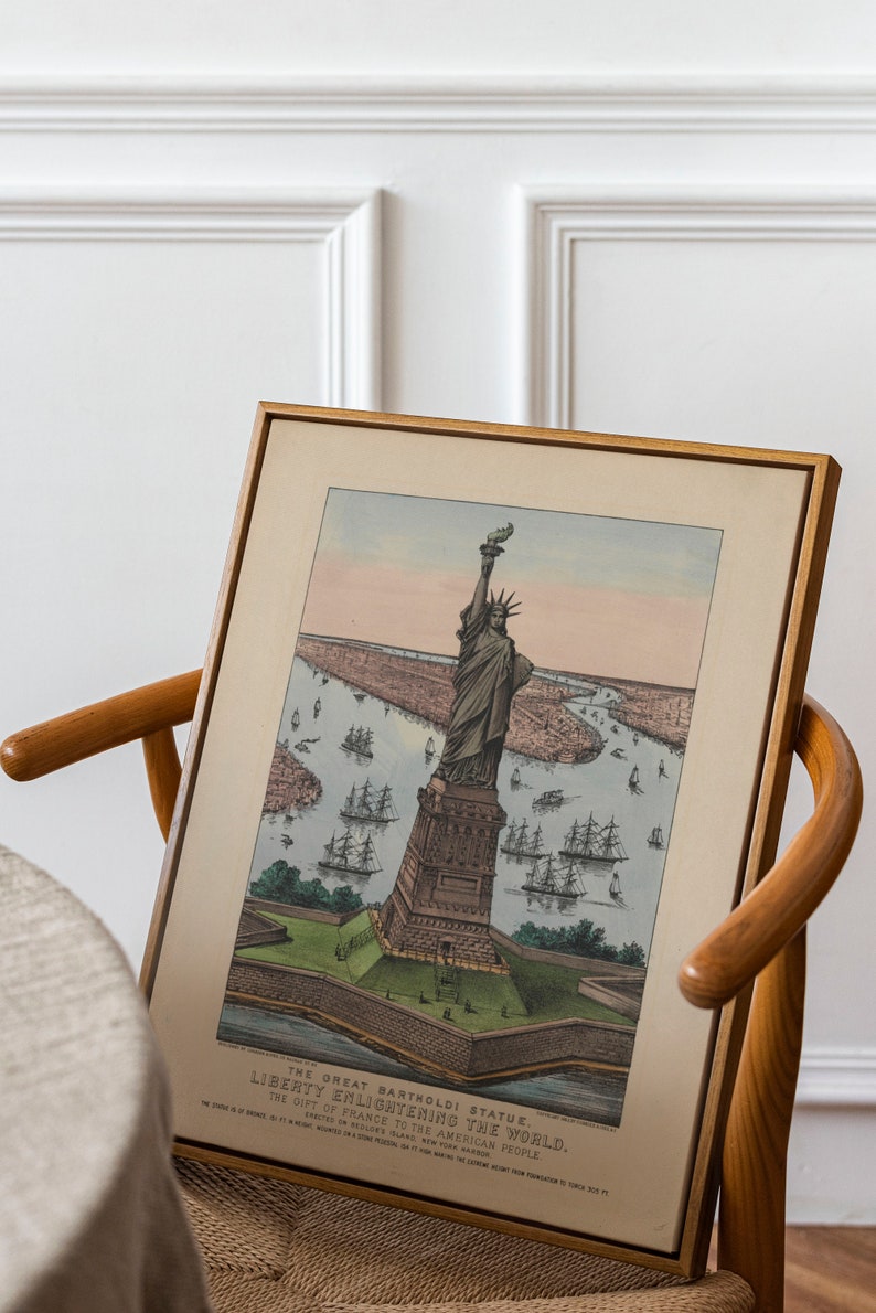 Statue of Liberty Poster , Room Poster Sea Poster, Vintage Poster ...