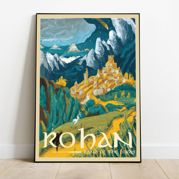 Middle Earth Travel Poster - Etsy