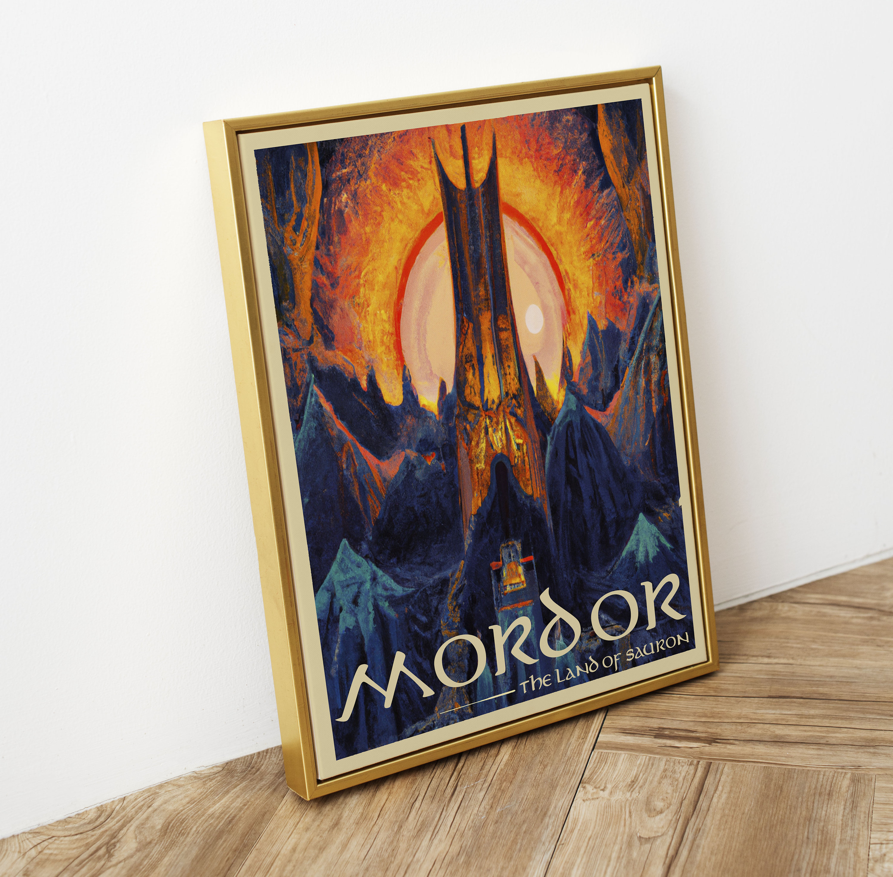Lord of the Rings Poster Mordor Poster LOTR Middle Earth - Etsy