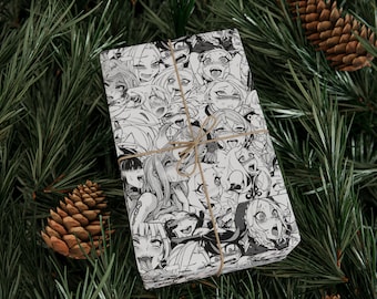 Anime Wrapping Paper : Ahegao Pattern, Anime Girls - Etsy