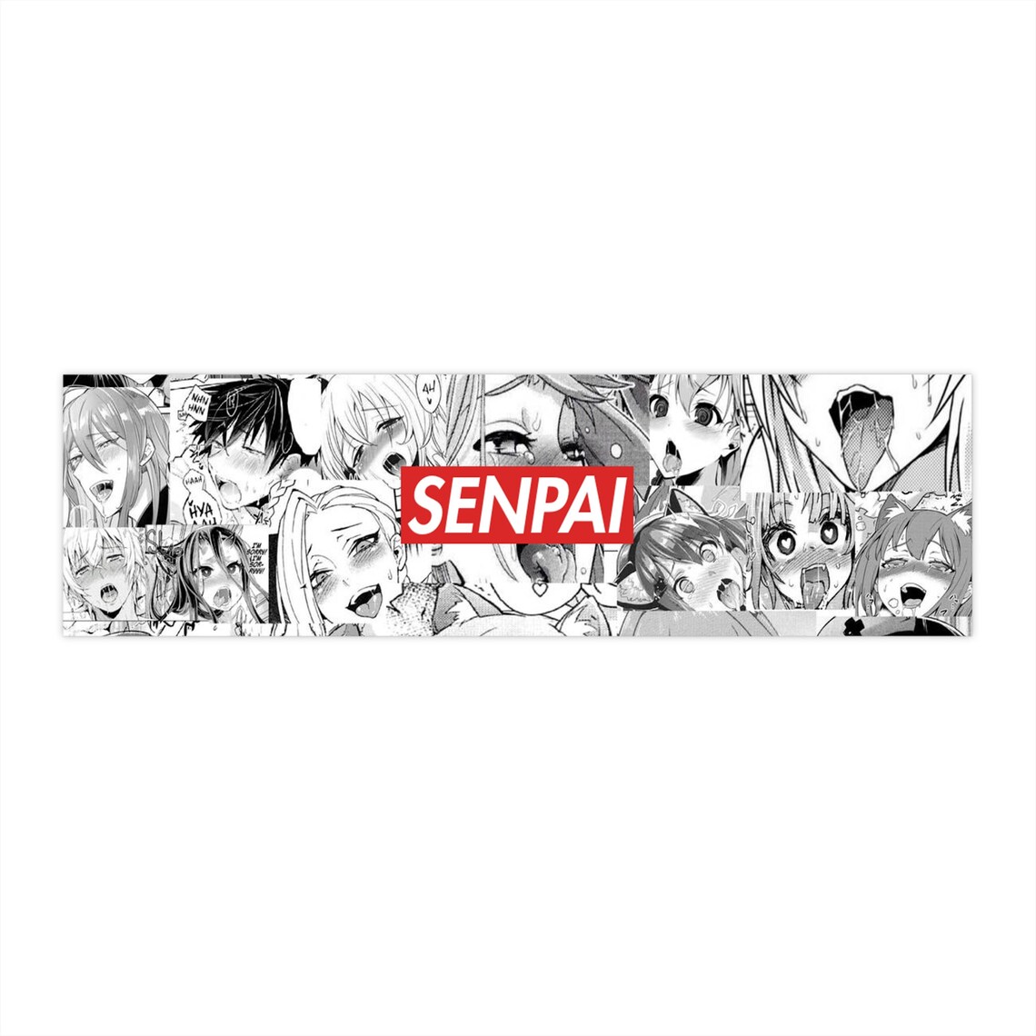 Ahegao Senpai Bumper Sticker - Etsy