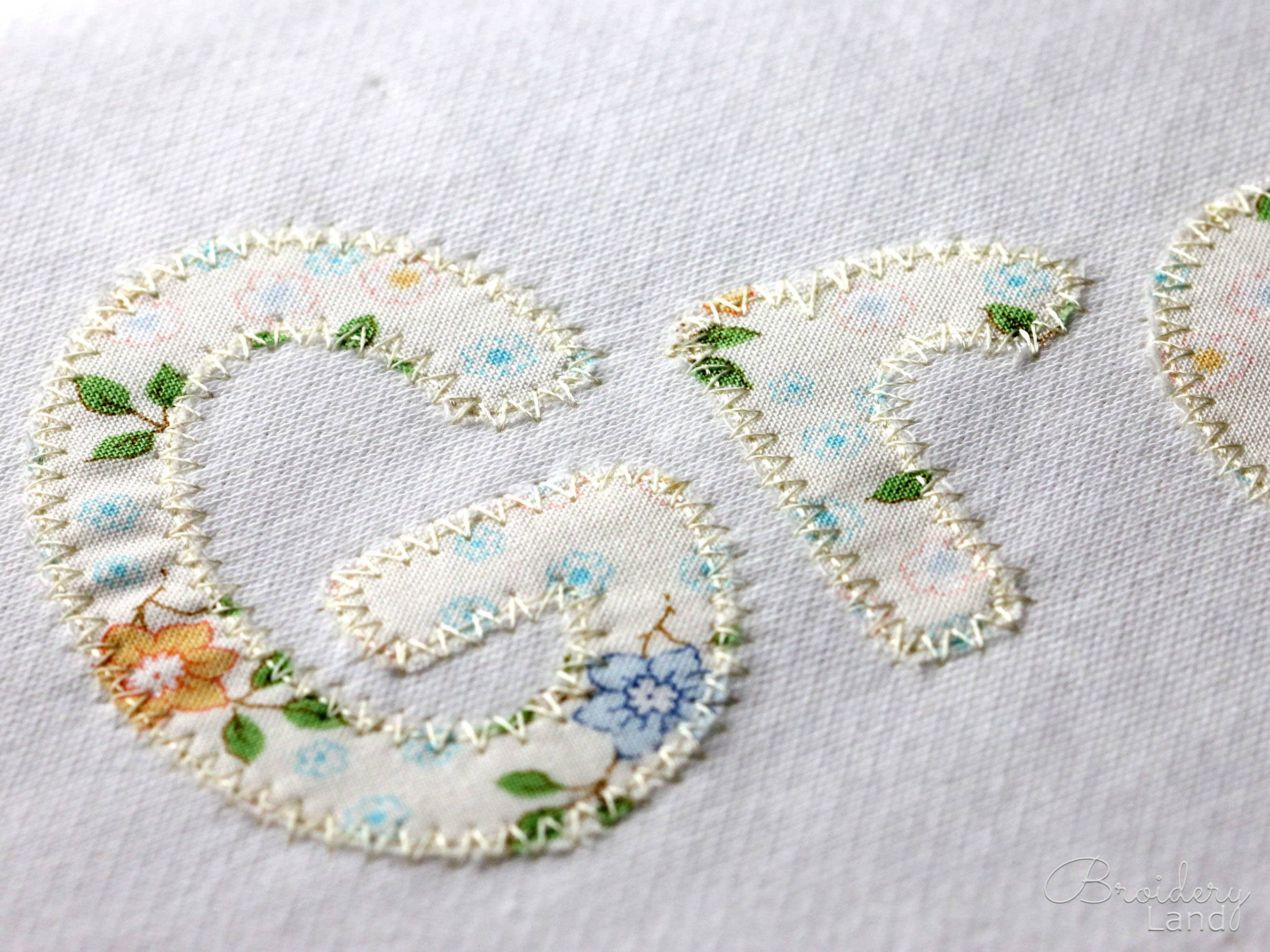 ZIGZAG Applique Alphabet Machine Embroidery Font 4 Uppercase, Lowercase ...