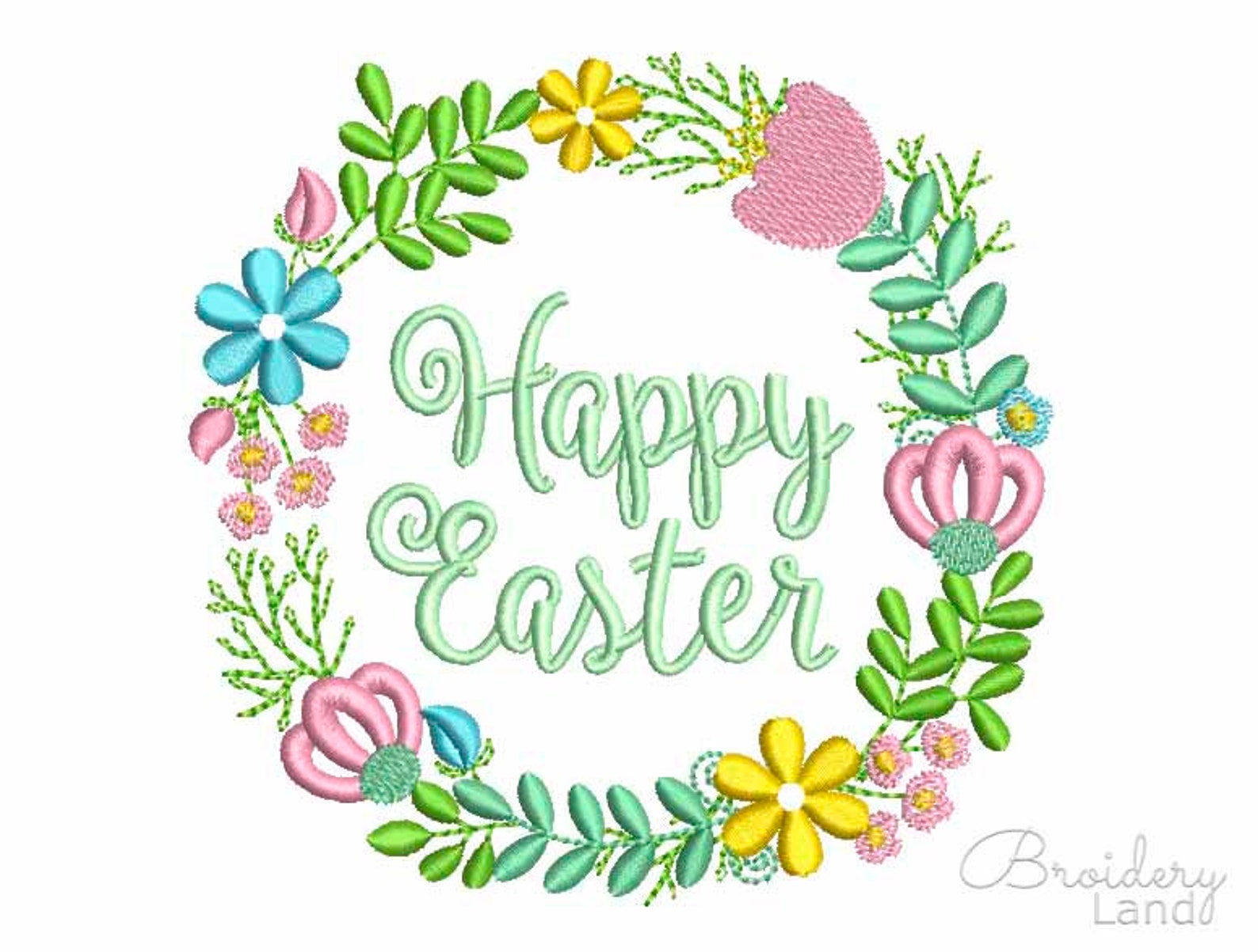 Floral Font Frame Wreath Ornate Machine Embroidery Design 3 - Etsy